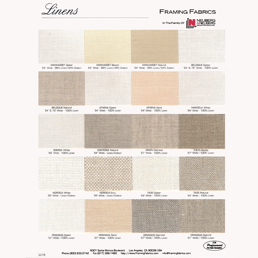 Linens Page - Framing Fabrics
